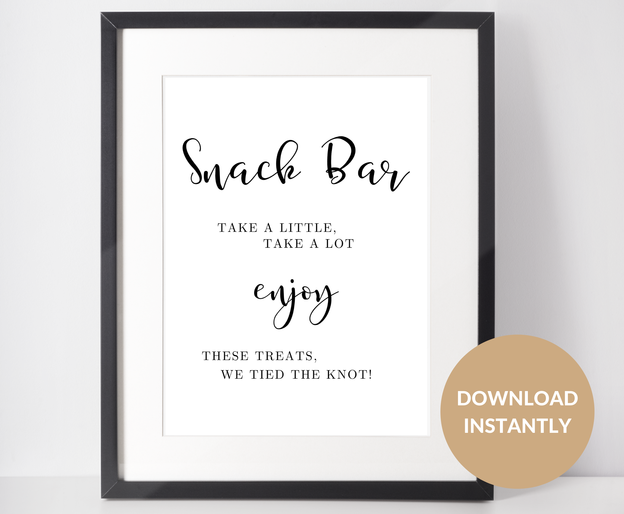 Snack Bar Take A Little Take A Lot Enjoy These Treats We Tied The Knot ...